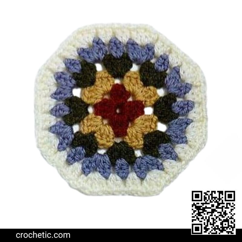 Octagon Granny Motif - Crochet Pattern - Crochet Patterns for Tops ...