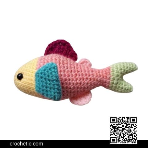 Little Rainbow Fish - Crochet Pattern - Crochet Patterns for Tops, Hats ...