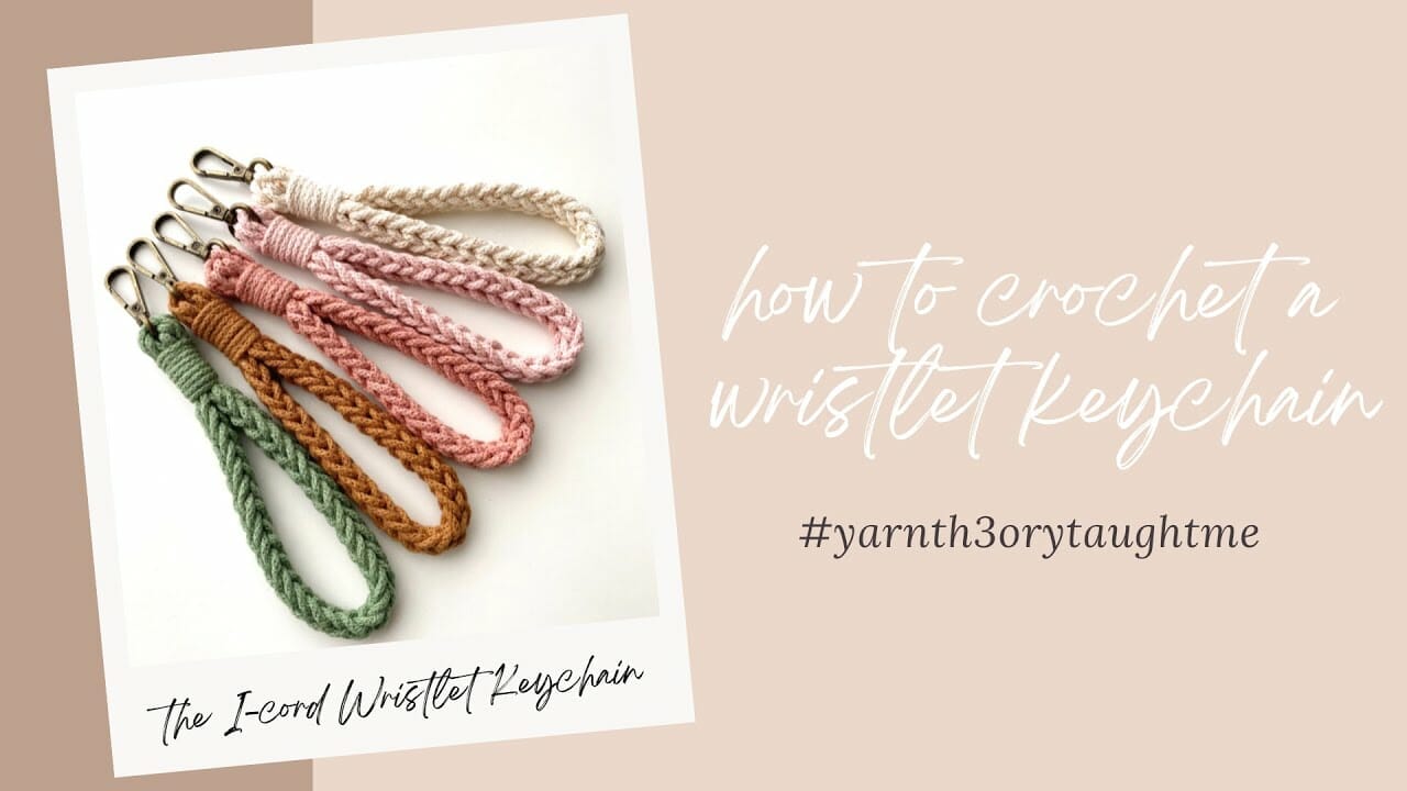 Crochet Wristlet Keychain for Beginners - Free Pattern - Crochet ...